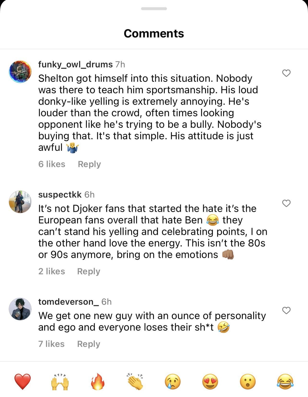 "Under way to become most hated for his whining personality," "Too ...