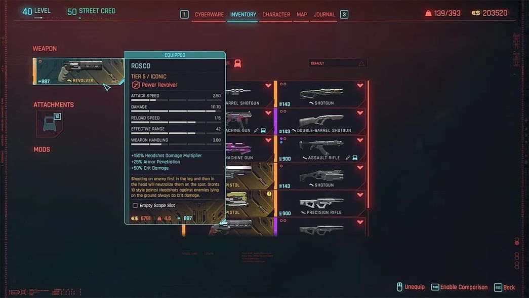 5 best Revolvers in Cyberpunk 2077 Phantom Liberty 2.0