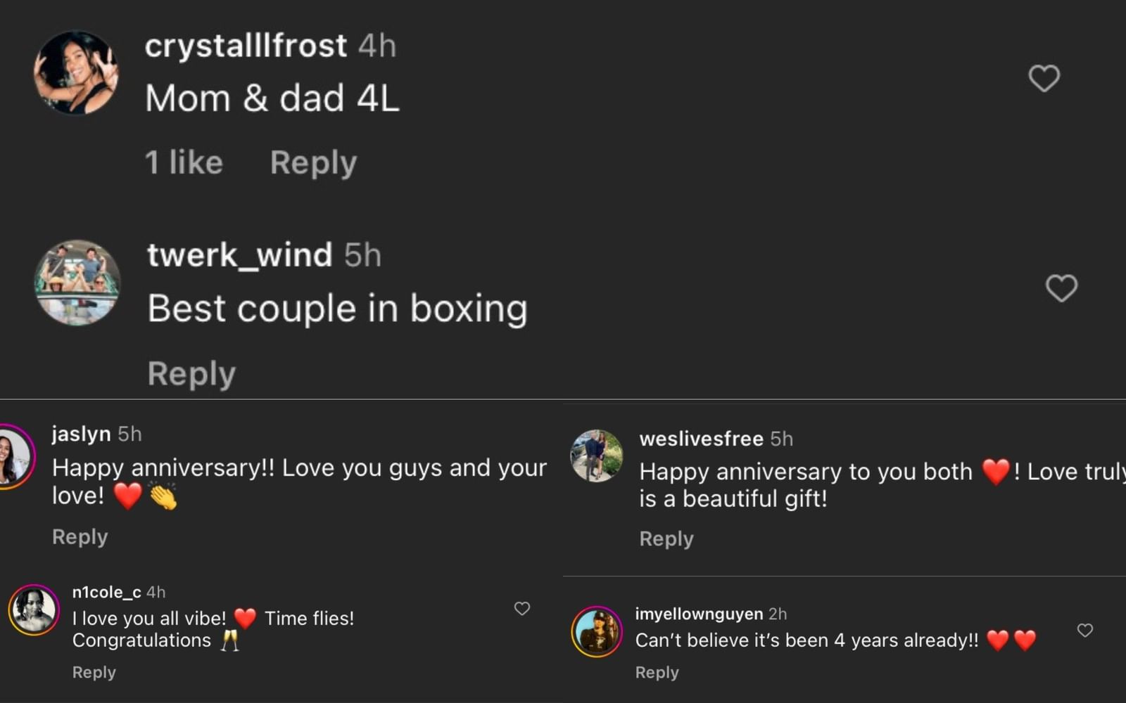 "Best couple in boxing" - Fans send love after Caleb Plant and wife ...