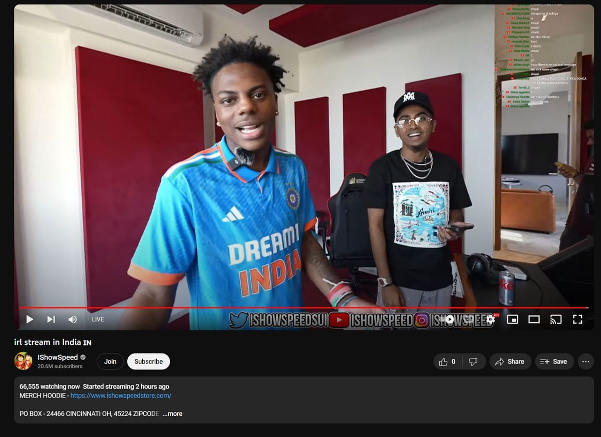 Is IShowSpeed a Virat Kohli fan? Streamer's India visit explored