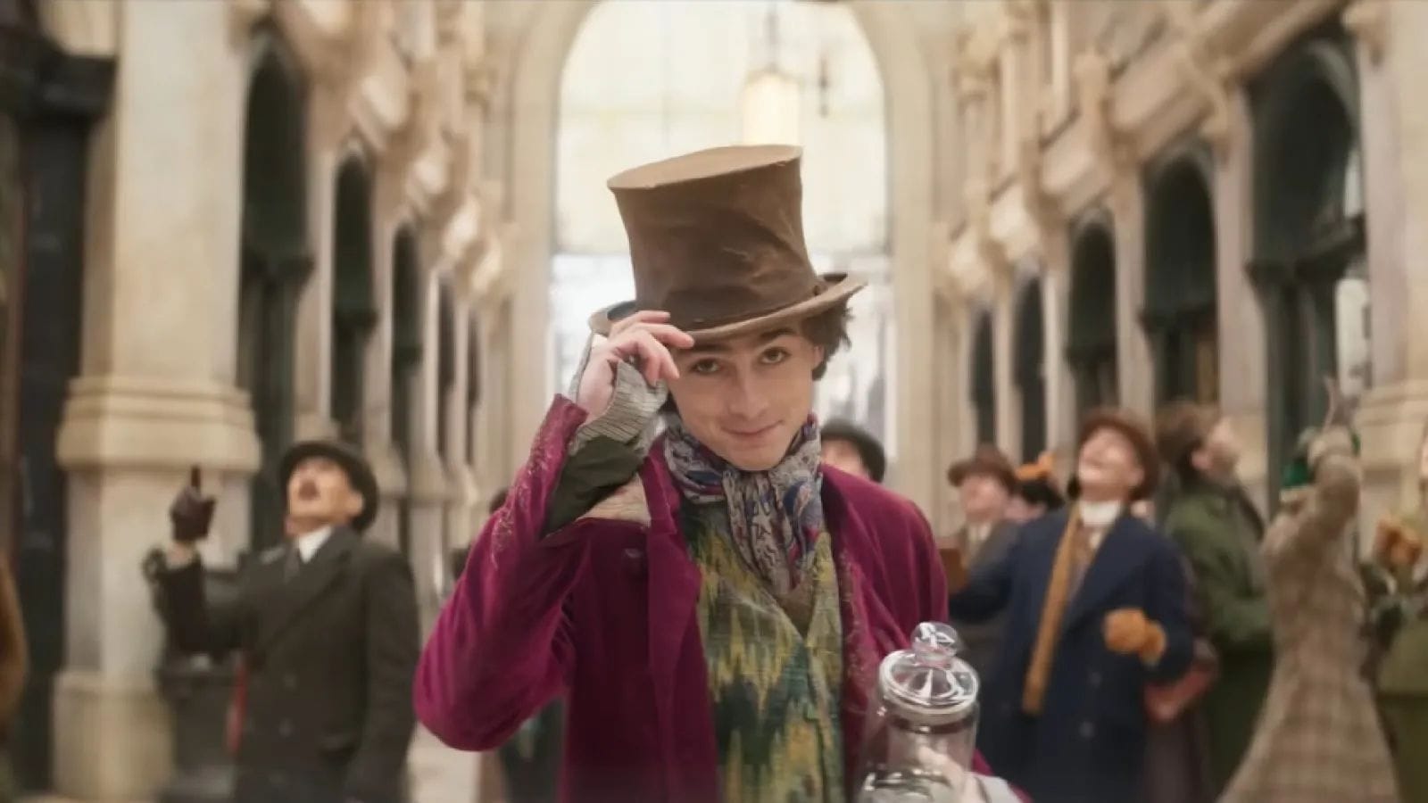 The cast of Wonka 2023