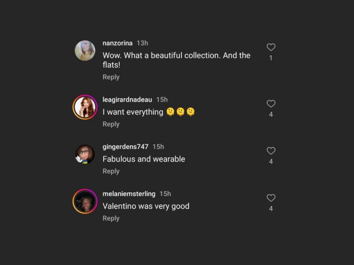 Fans appreciate the Valentino SS24 collection at Paris Fashion Week ...