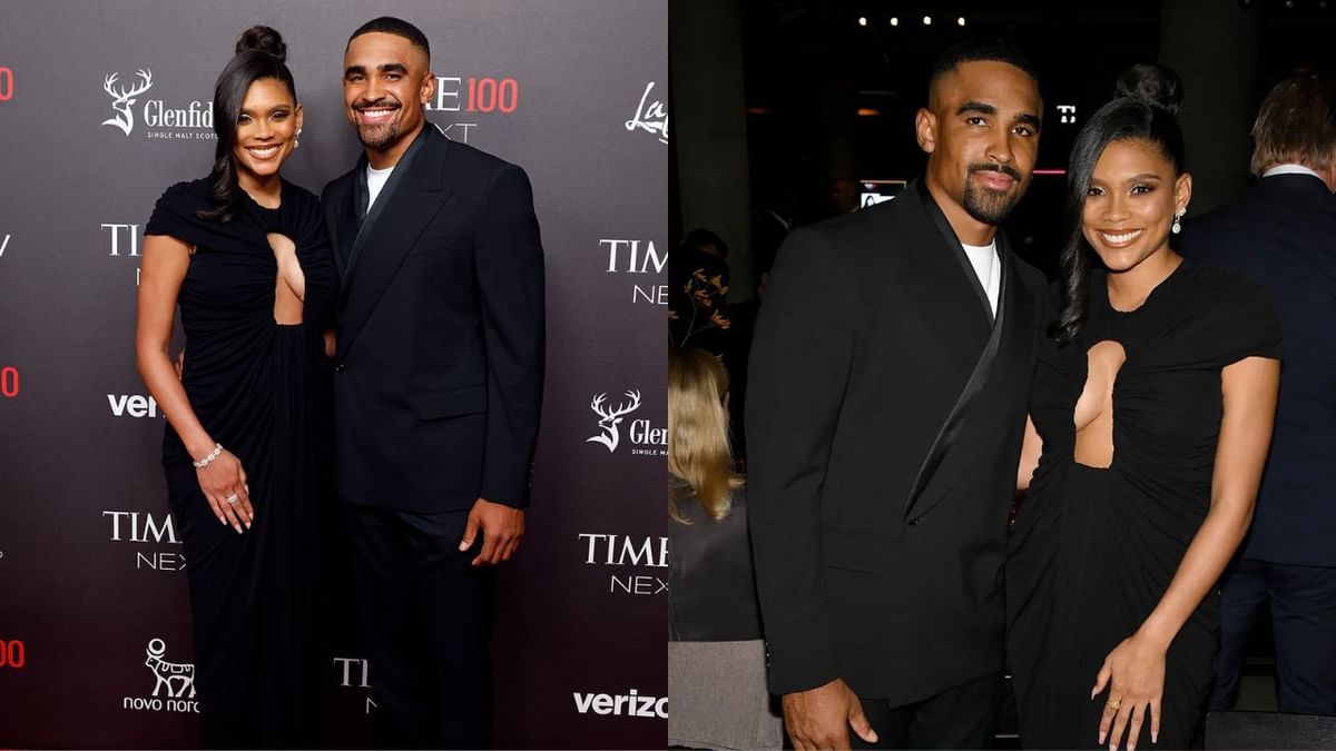 IN PHOTOS: Jalen Hurts and girlfriend Bry Burrows turn heads with red carpet appearance at ...