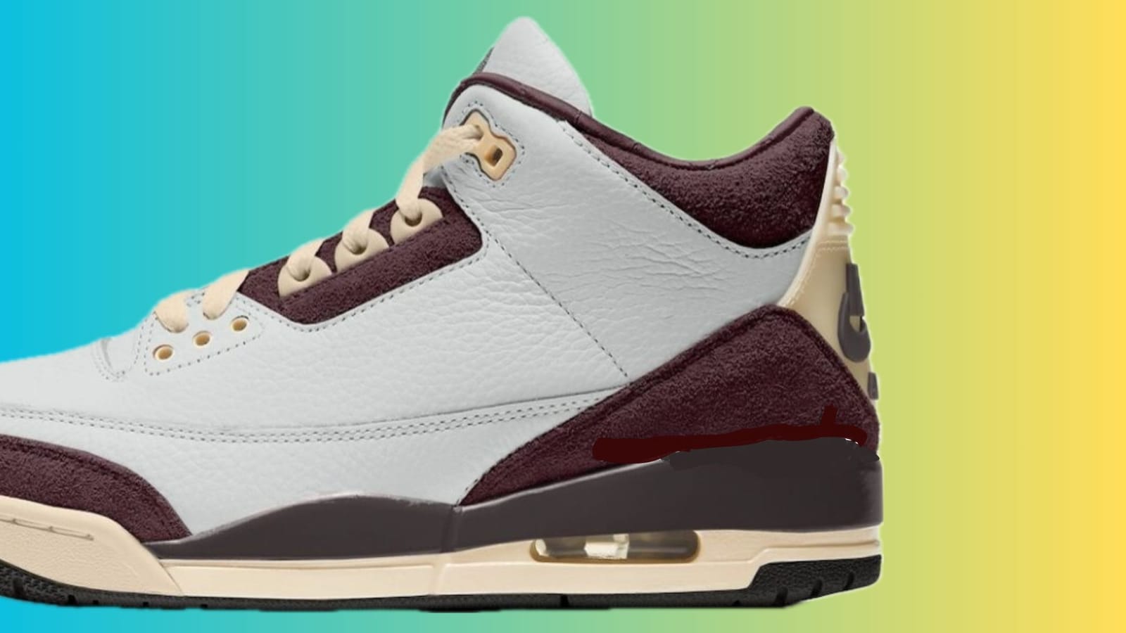 Air Jordan 3: A Ma Maniere x Air Jordan 3 “Burgundy Crush” shoes ...