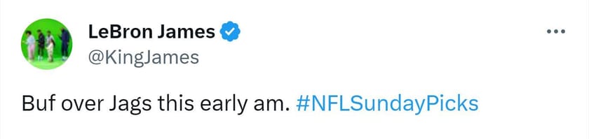 "Trevor proving you Lewrong early" - LeBron James picking Bills over ...