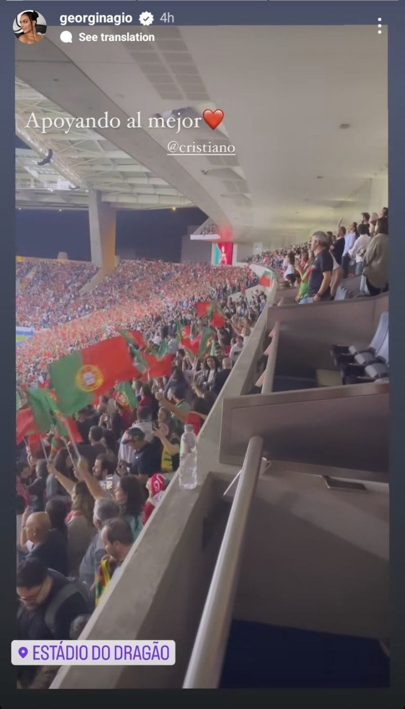 “Supporting the best” – Georgina Rodriguez shares clip from the stands ...