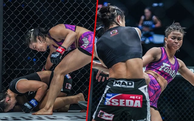 Stamp Fairtex: FREE FULL FIGHT: Stamp completes historic hat trick in ...