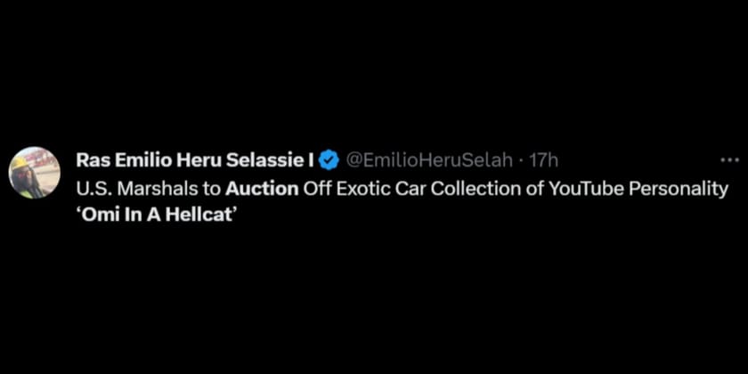 Omi in a Hellcat: Why were Omi in a Hellcat's cars seized? US Marshalls ...