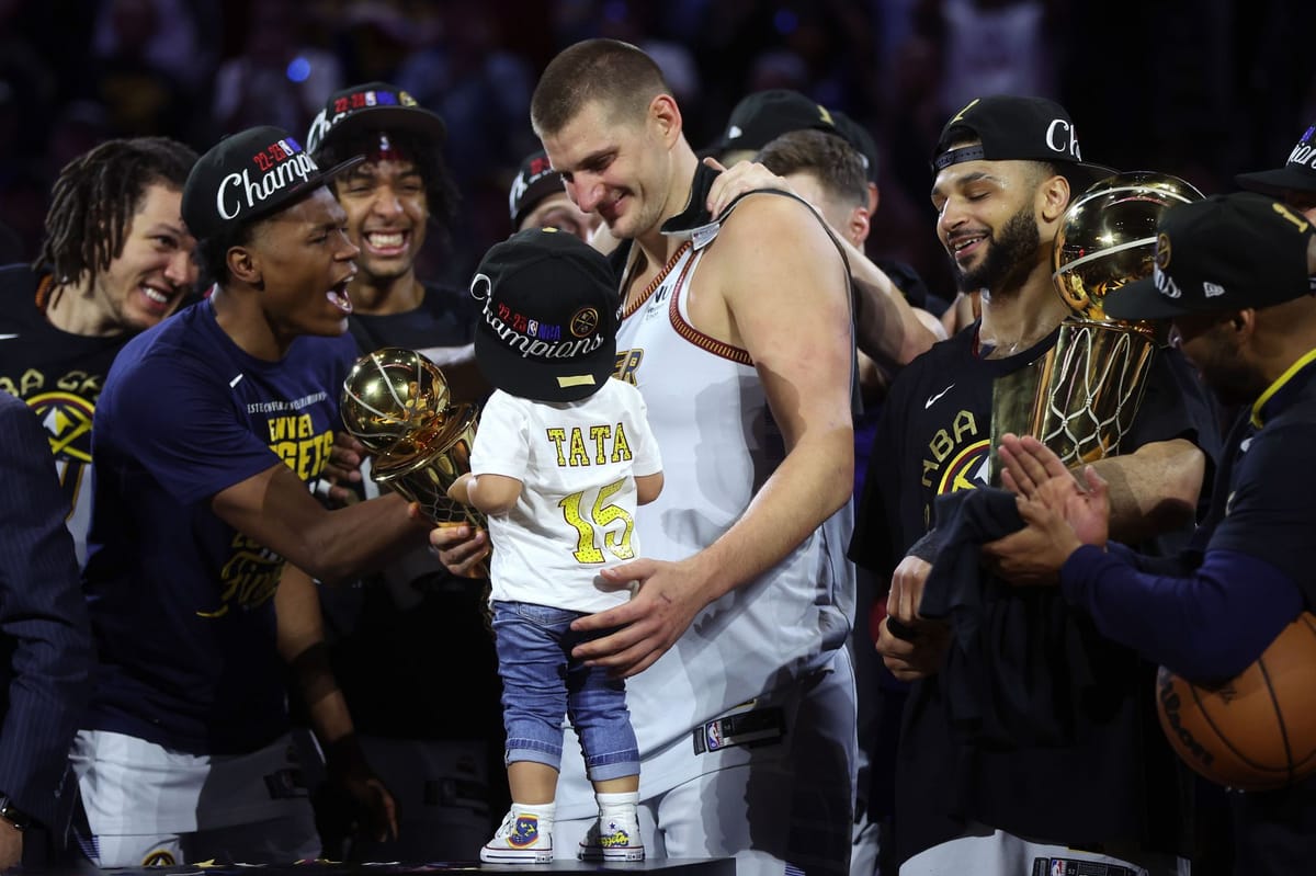 Watch: Reigning NBA Finals MVP Nikola Jokic hits tough shot over Andre ...