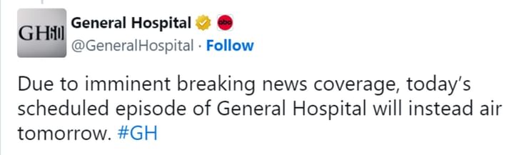 Why was General Hospital rerun today (October 10, 2023)? Explained
