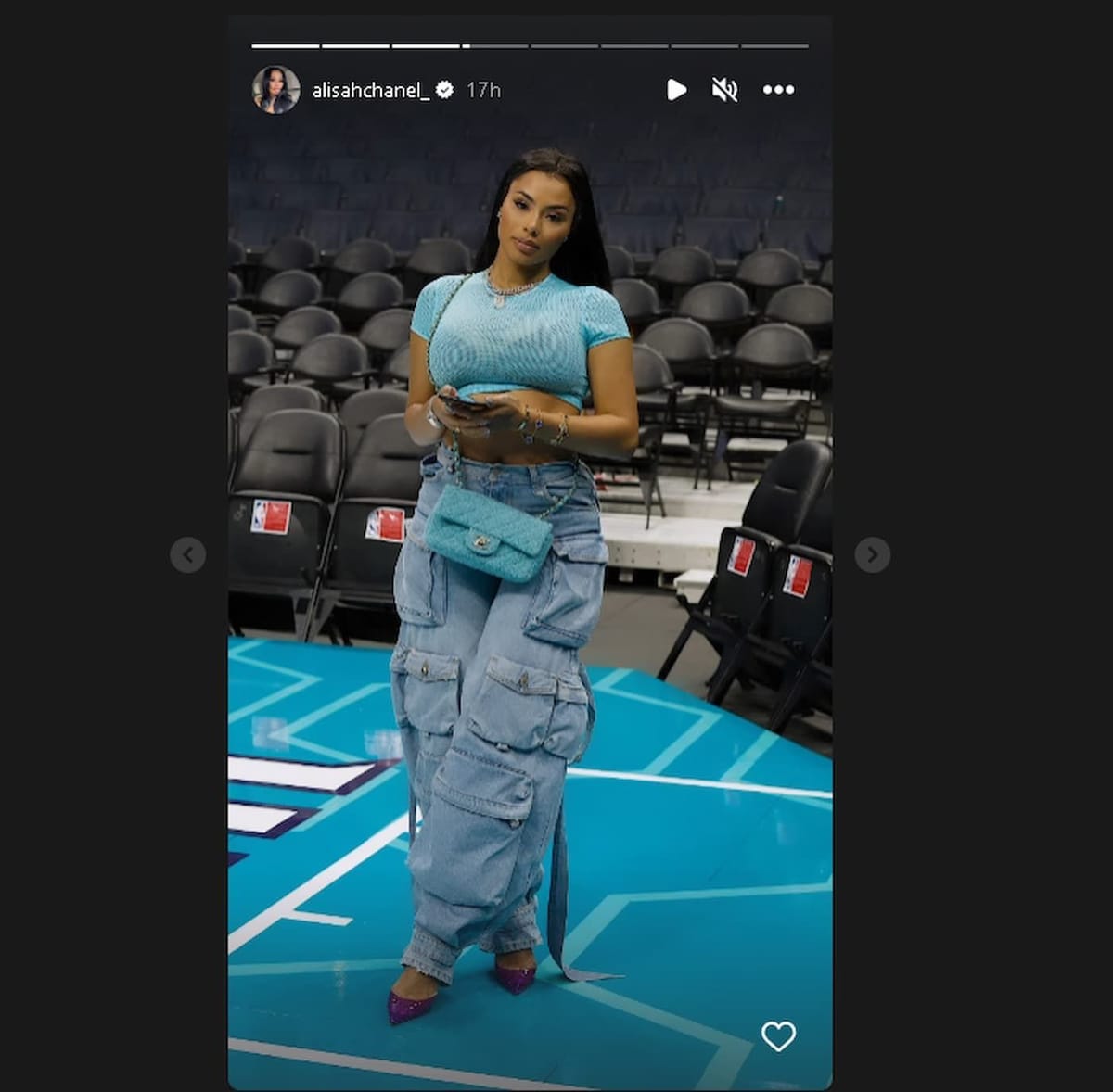 PJ Washington's girlfriend Alisah Chanel appears at Hornets game ...