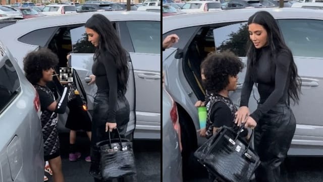 How old is Saint West? Kim Kardashian and Kanye West’s son shows middle ...