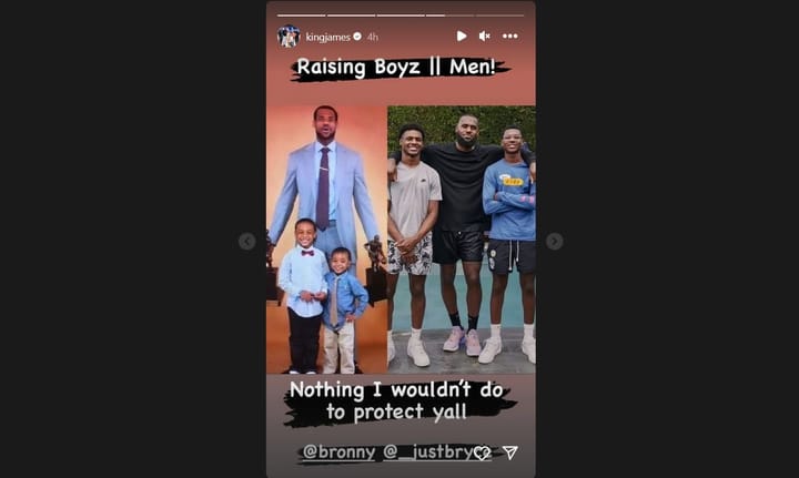 “Raising Boyz II Men”: LeBron James displays impeccable fatherly love ...