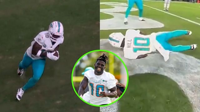 Tyreek Hill warned by NFL fans after Dolphins WR's viral TD celebration vs Eagles - "That will ...