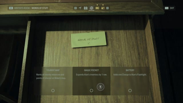 Alan Wake 2 storage management guide: How to increase inventory space