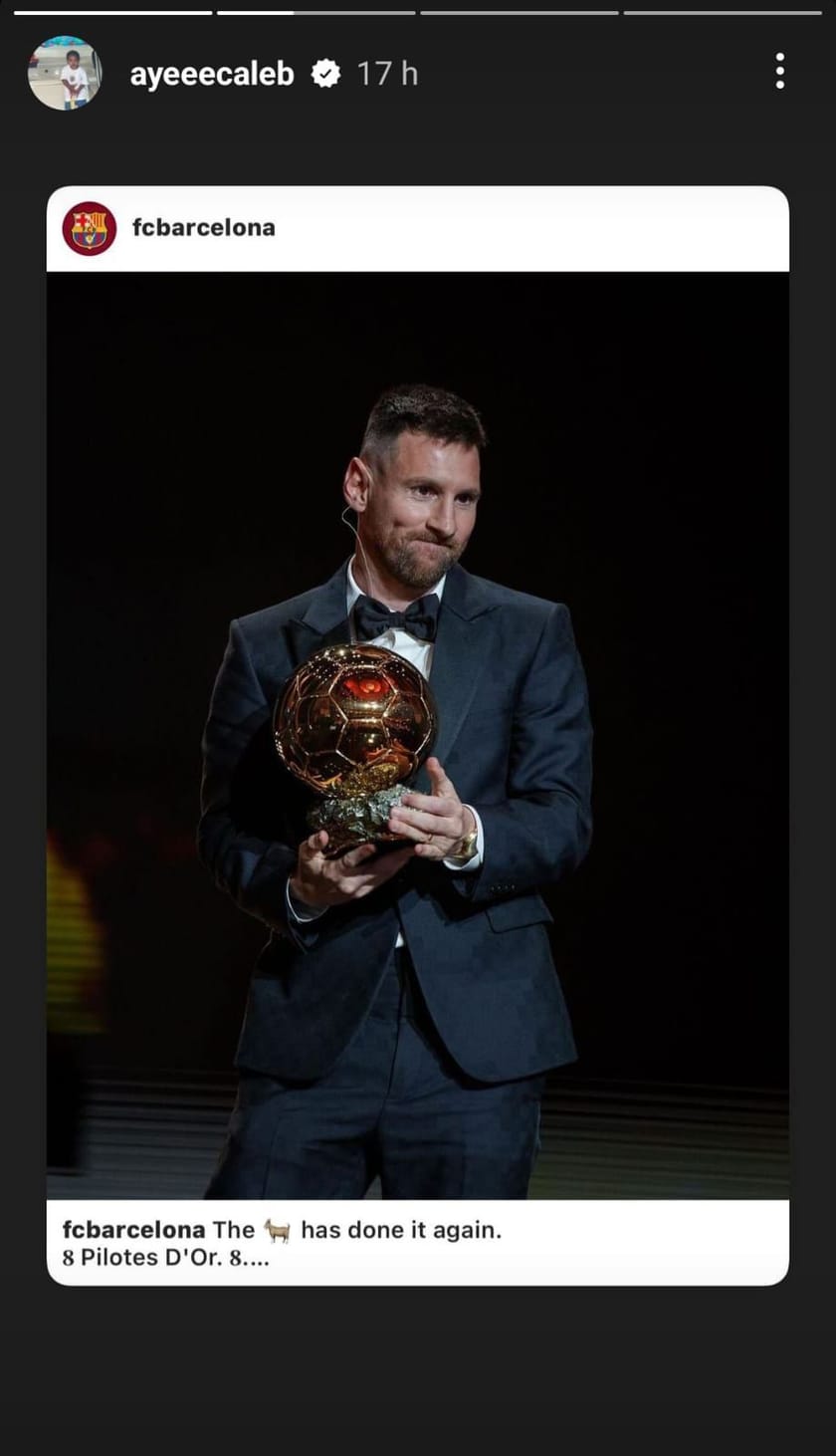 Caleb Williams on Lionel Messi: USC QB Caleb Williams rejoices as ...