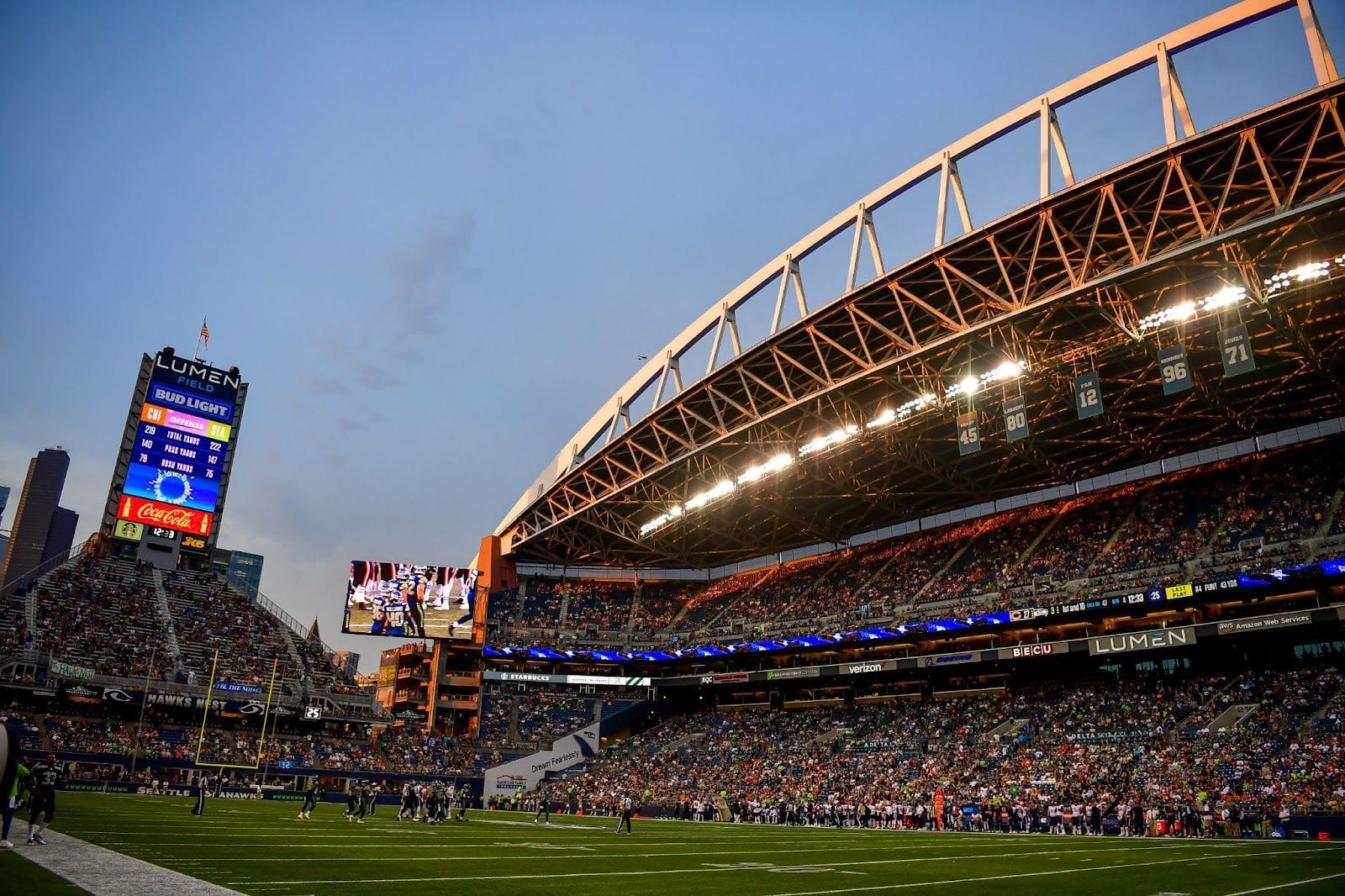 What is the capacity of Lumen Field Stadium?