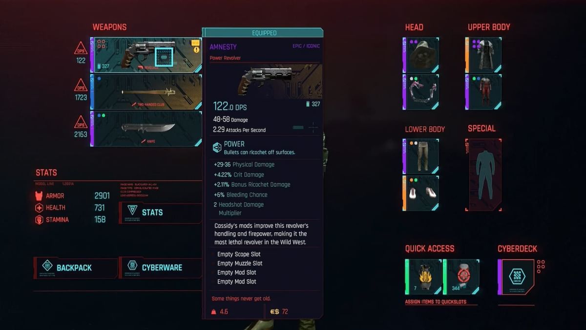 5 best Revolvers in Cyberpunk 2077 Phantom Liberty 2.0