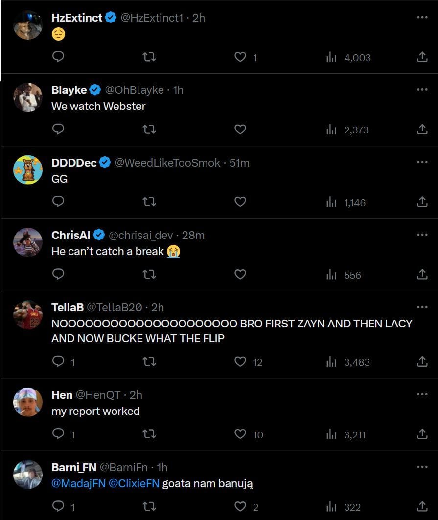 Fortnite streamer BuckeFPS has been banned from Twitch a week after ...