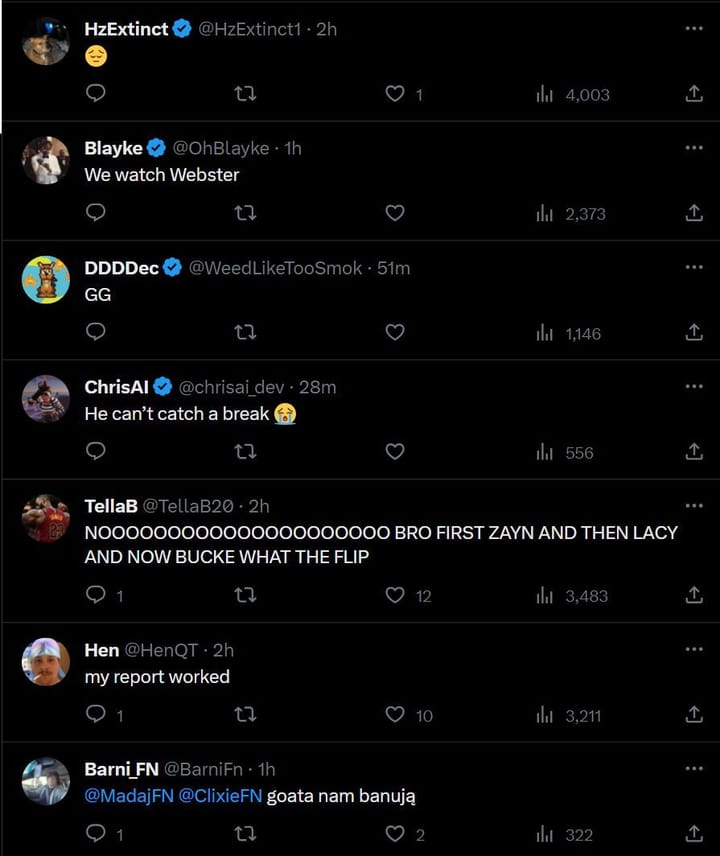 Fortnite streamer BuckeFPS has been banned from Twitch a week after ...