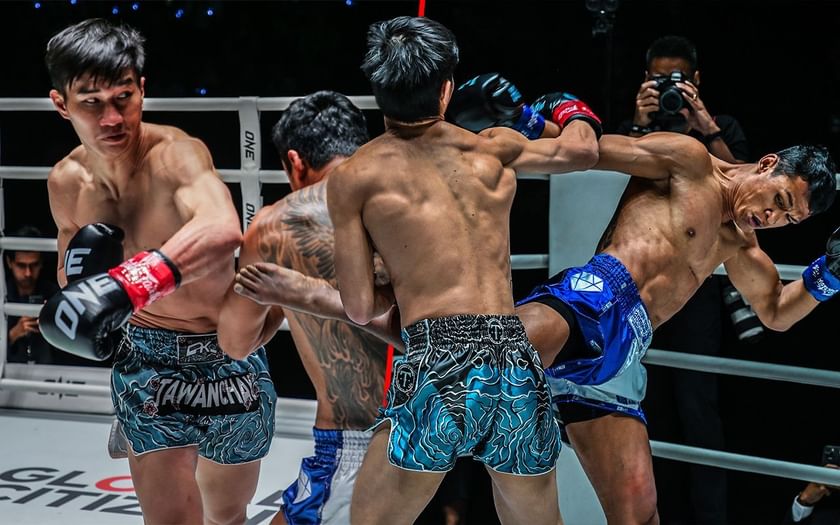 WATCH: Intense firefight between Tawanchai and Jo Nattawut at ONE Fight Night 15
