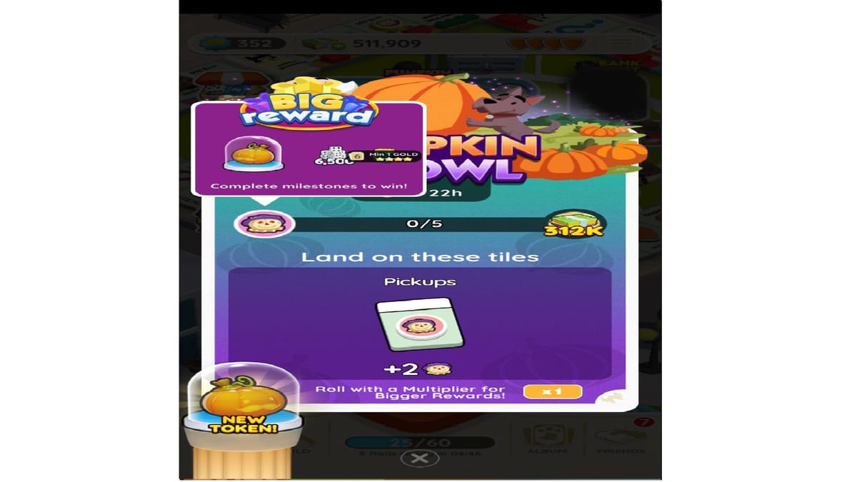 Pumpkin Prowl event in Monopoly Go: Rewards list, schedule, and more