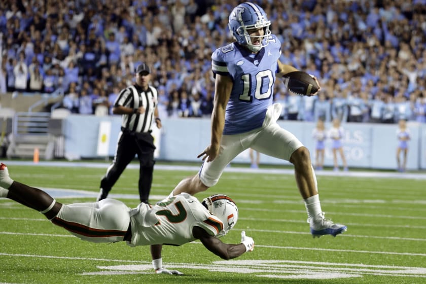 Drake Maye 40 time: How fast is the UNC star QB?