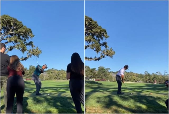Watch: Tiger Woods and son Charlie enjoy a round on Pebble Beach's The ...