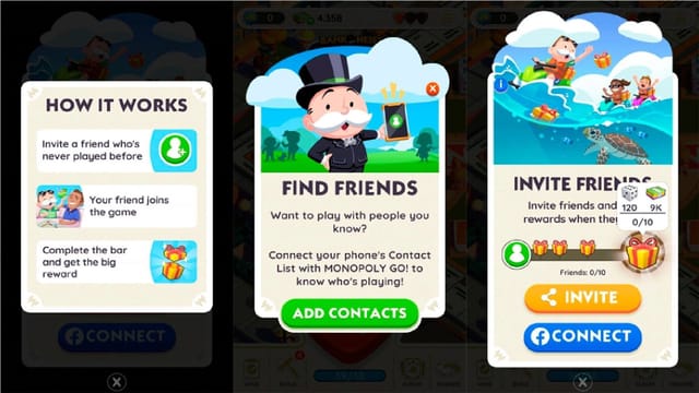 How to add friends in Monopoly Go