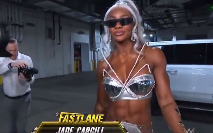 Jade Cargill spotted backstage at Fastlane shaking hands with legendary 24-time Champion