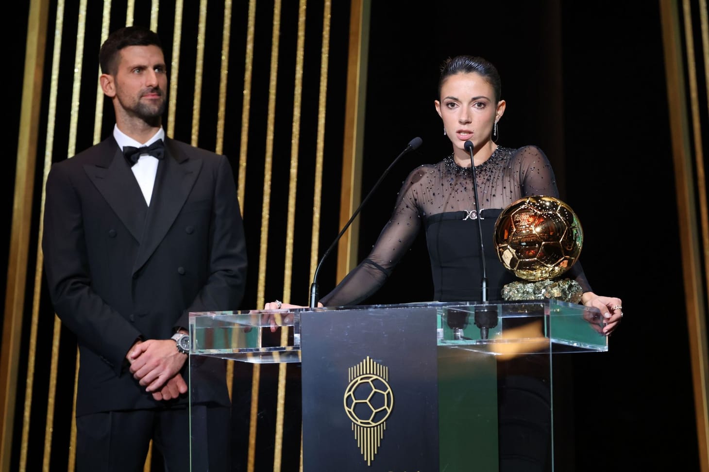 Novak Djokovic and David Beckham share a wholesome moment during Ballon ...