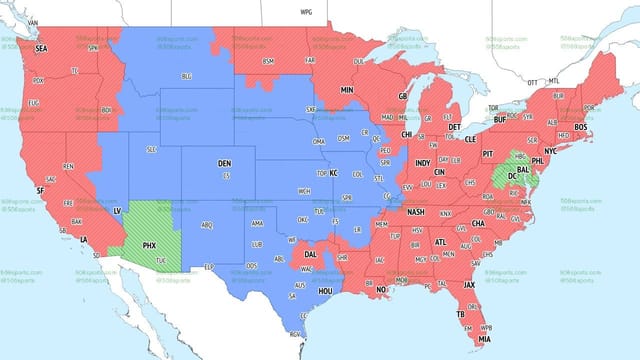 NFL Week 8 Coverage Map 2023: TV schedule, channel and broadcast ...
