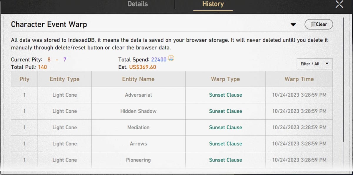 How to use Honkai Star Rail Warp Simulator to test your luck for Topaz ...