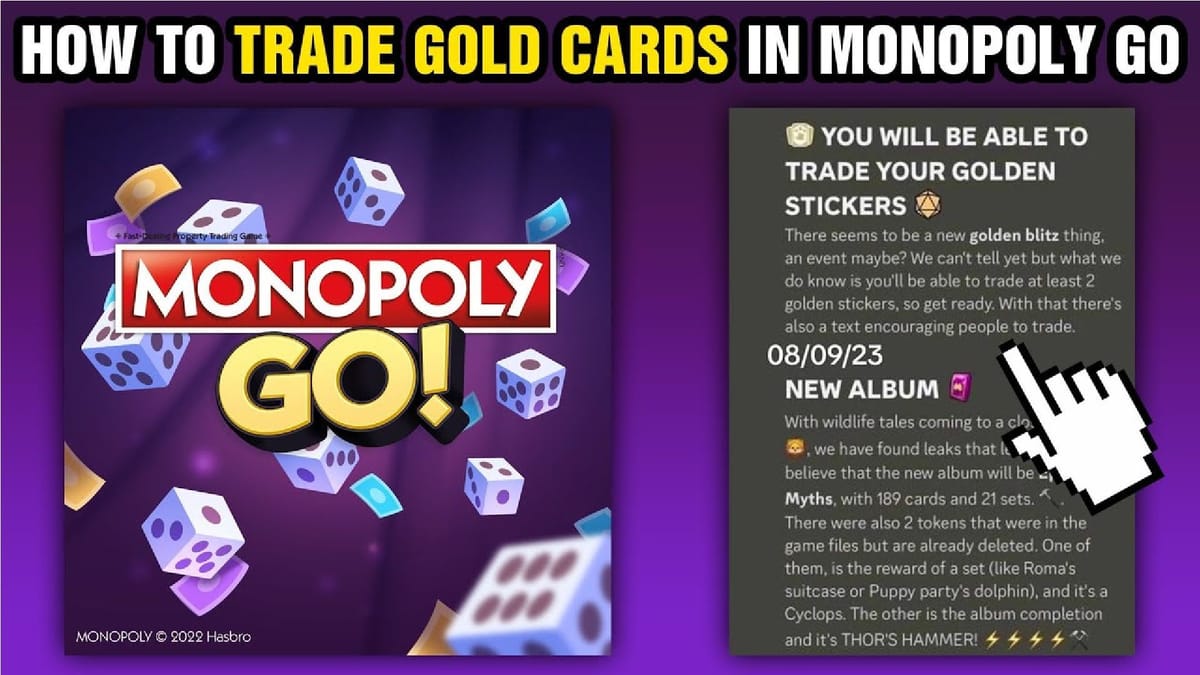 Monopoly Go: How to Trade Gold Cards