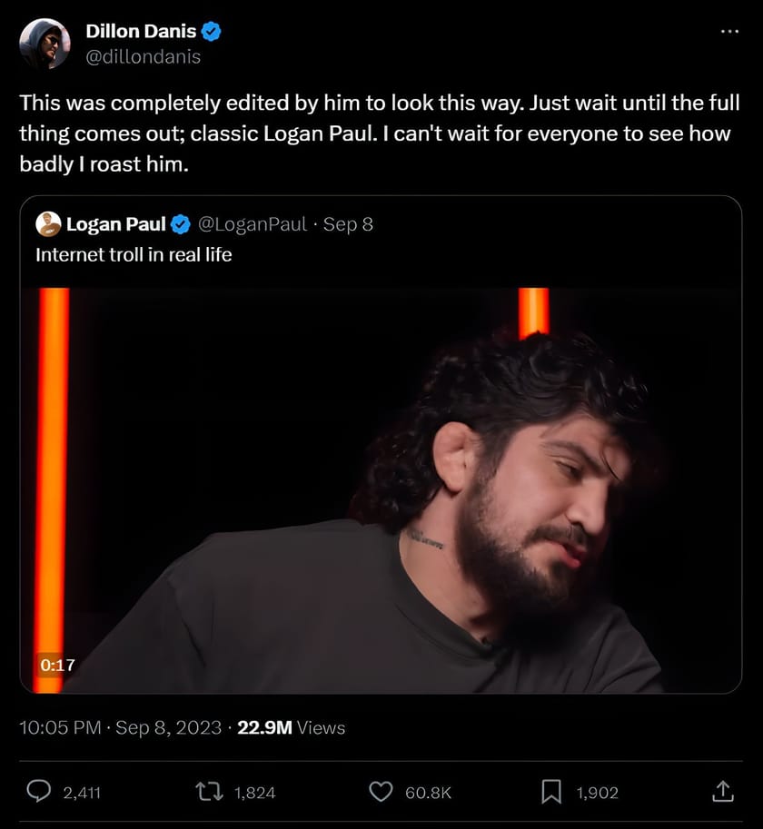 Logan Paul: Does Dillon Danis have a stutter? When the MMA fighter ...