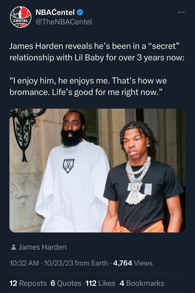 Is James Harden in a relationship with 'Lil Baby'? Viral rumors debunked