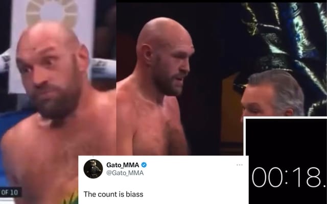 Tyson Fury Knockdown: Tyson Fury's Knockdown Controversy: Video footage shows referee reaching 8 ...