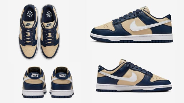 Nike Dunk Low Next Nature “Midnight Navy Team Gold” sneakers: Where to ...