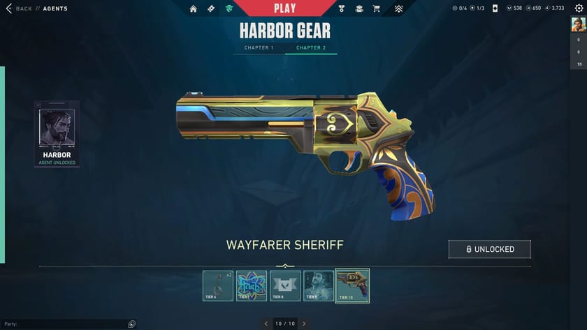 All Valorant Agent Contract Sheriff skins ranked from worst to best