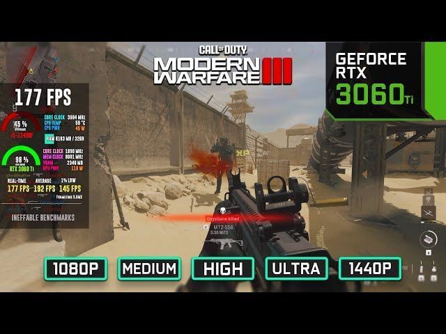 Best Modern Warfare 3 graphics settings for Nvidia RTX 3060 Ti