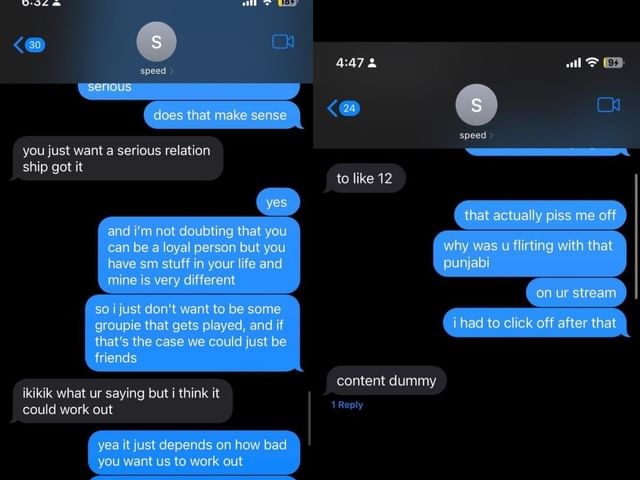 “She really tried to come after me” - IShowSpeed responds after creator leaks private DMs ...