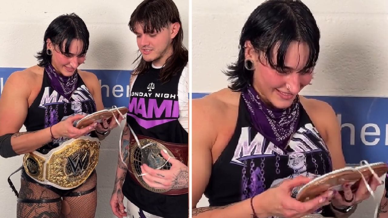 "Time to propose Dom" - Fans react to Dominik Mysterio's special gift ...