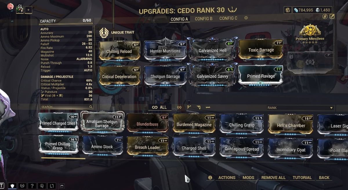 Best Warframe Cedo build: Mod guide, synergies, and more