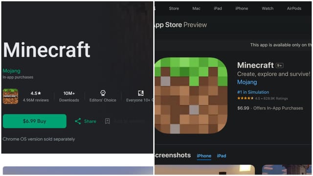 How much does Minecraft cost on every platform? (2023)