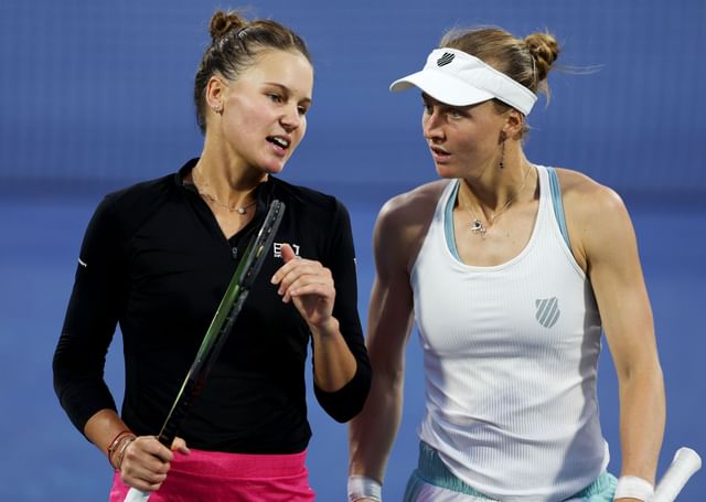 WATCH: Liudmila Samsonova bombarded with balls and racquets from fans ...