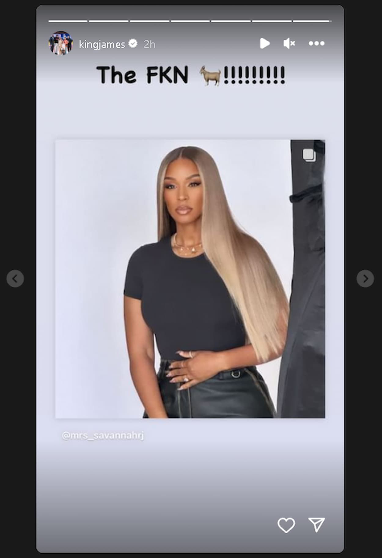 LeBron James mesmerized by Savannah James’ black outfit, as he hails ...