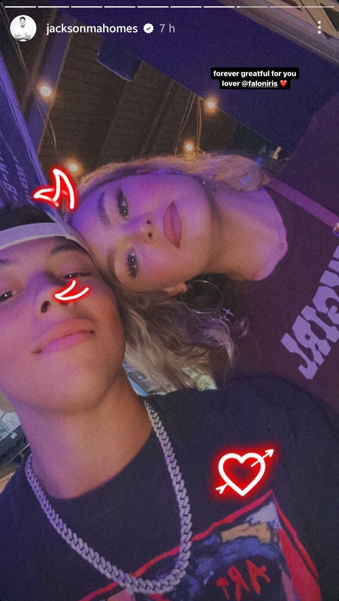 IN PHOTOS: Jackson Mahomes wishes ‘lover’ Falon Iris a happy birthday ...