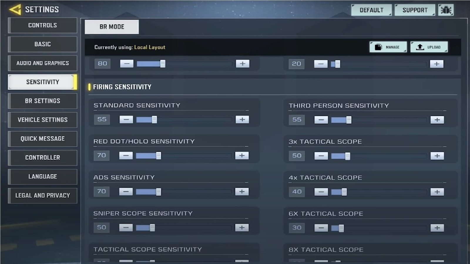 Best COD Mobile 4-finger claw grip settings to use in 2023