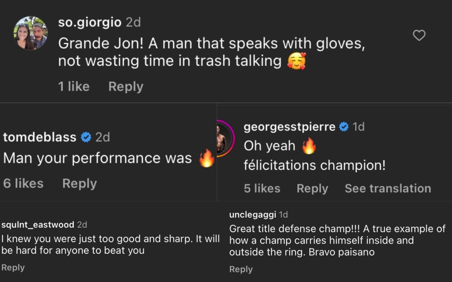 “Congratulations champion!” - MMA legend GSP, fans show their love for ...