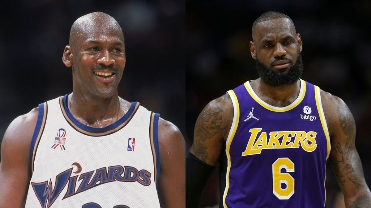 How do Michael Jordan and LeBron James compare at age 38? Difference in ...